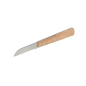 Red Rooster Grafting Knife Straight Blade Wood Handle