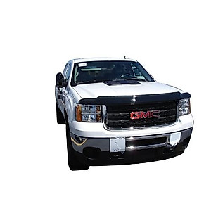 Auto Ventshade [AVS]Bugflector II / Hood Shield | 2011 - 2014 GMC Sierra 2500HD & 3500HD, High Profile - Smoke, 1 pc. | 25083