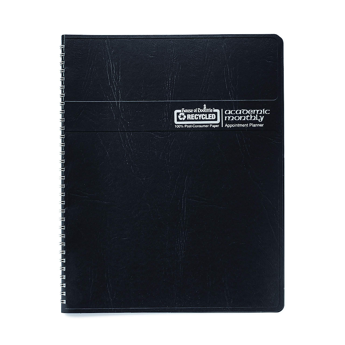 2023-2024 House of Doolittle 8.5-inch x 11-inch Academic Monthly Planner, Black (26502-24)