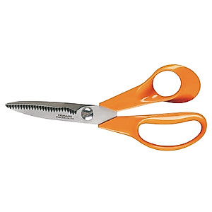 Fiskars Kitchen Scissors, Total Length: 18 cm, Quality Steel/Synthetic Material, Classic, 1000819