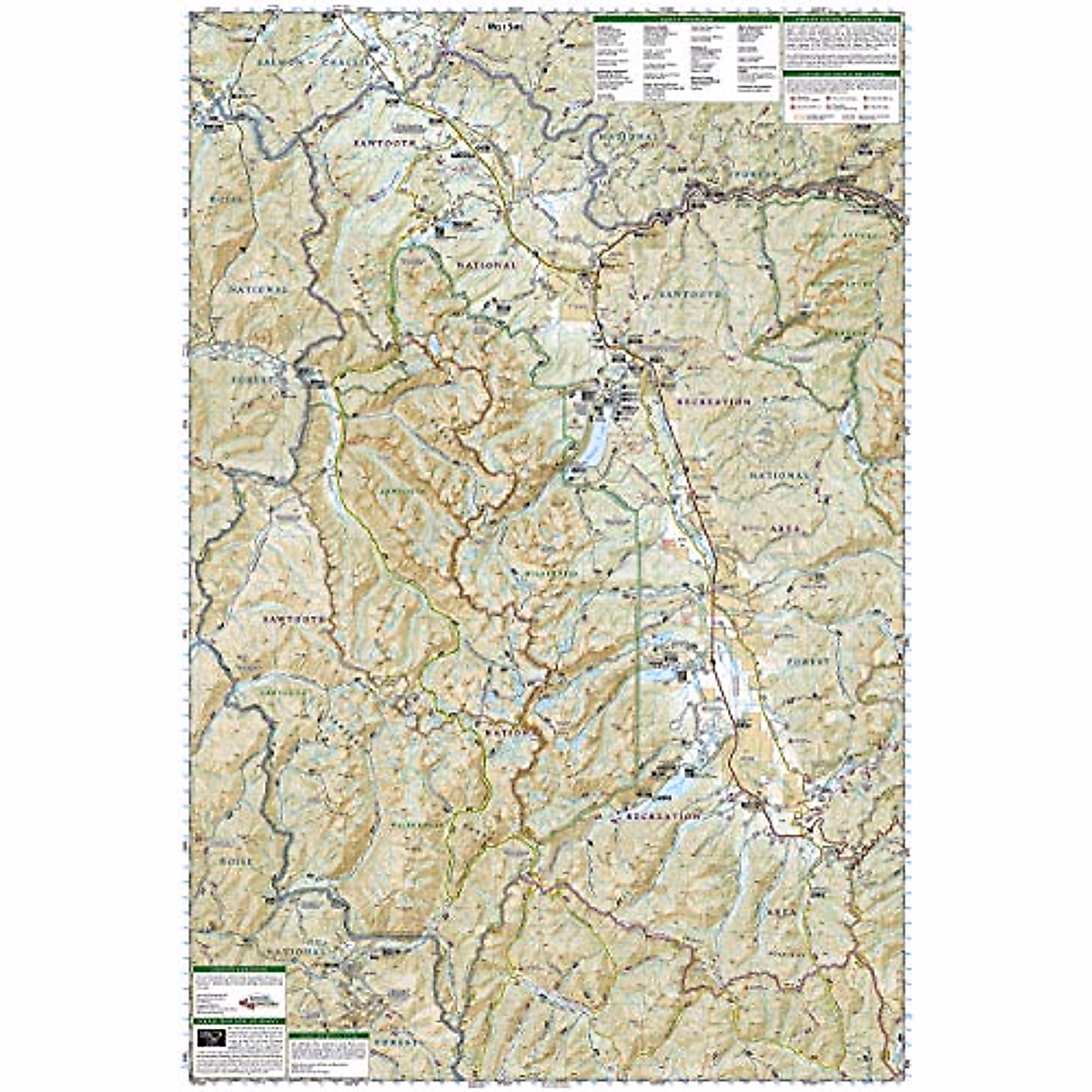 Sawtooth National Recreation Area Map (National Geographic Trails Illustrated Map, 870)
