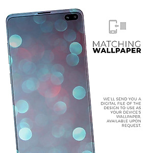 DesignSkinz Unfocused Blue and Red Orbs Protective Vinyl Decal Wrap Skin Cover Compatible with The Samsung Galaxy S20 (Screen Trim & Back Glass Skin)