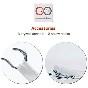 Mayapple Baby Stuffed Animal Toy Hammock, Premium Plush Toy Hanging Organizer, SKY JUNGLE, Jumbo Large Storage Mesh Pet Net,White