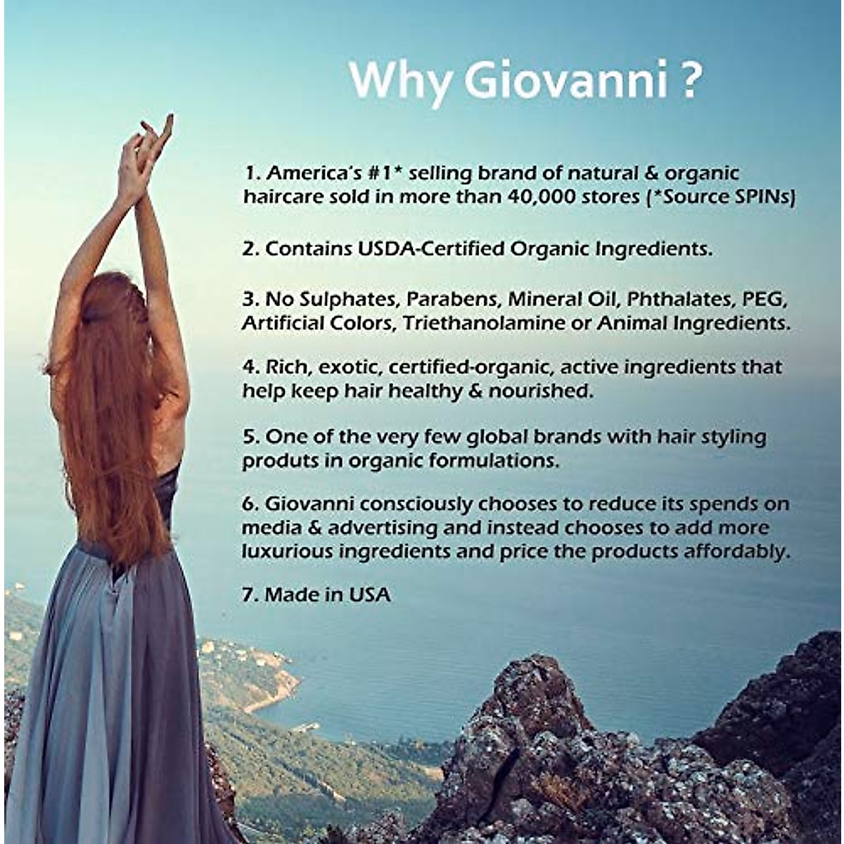 GIOVANNI 2chic Ultra-Sleek Leave-In Conditioning & Styling Elixir - Phyto-Keratin & Argan Oil, Anti-Frizz Formula, Coconut, Shea Butter, Pro-Vitamin B5, Color Safe, Paraben Free - 4 oz