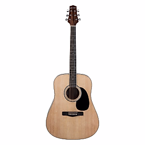 Boroughs B30DNT Dreadnought Acoustic Guitar Pack with Tuner, Gig Bag and Strap, Natural