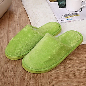 Women's House Shoes Warm Slippers Plush Comfortable Soft Indoors Anti-slip Winter Floor Slip-on Bedroom Shoes