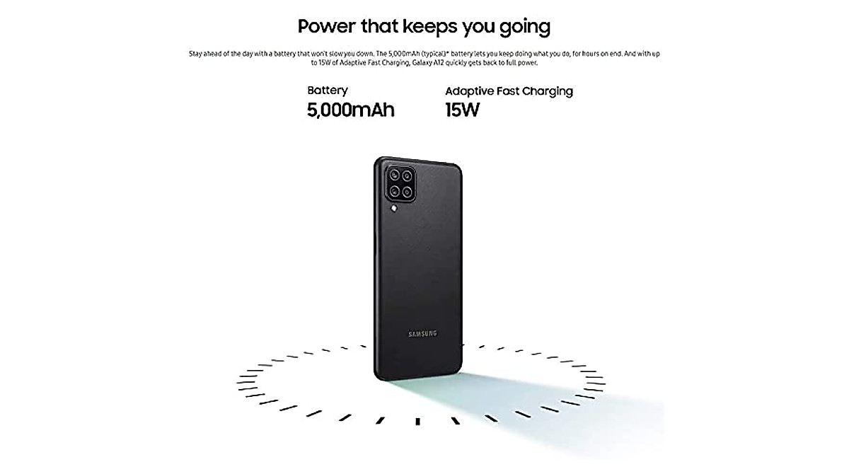 Samsung Galaxy A12 128GB Unlocked Smartphone with 6.5" HD+ Display