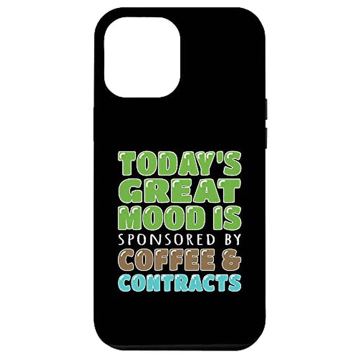 iPhone 12 Pro Max Coffee & Contracs Realtor Real Estate Agent Case