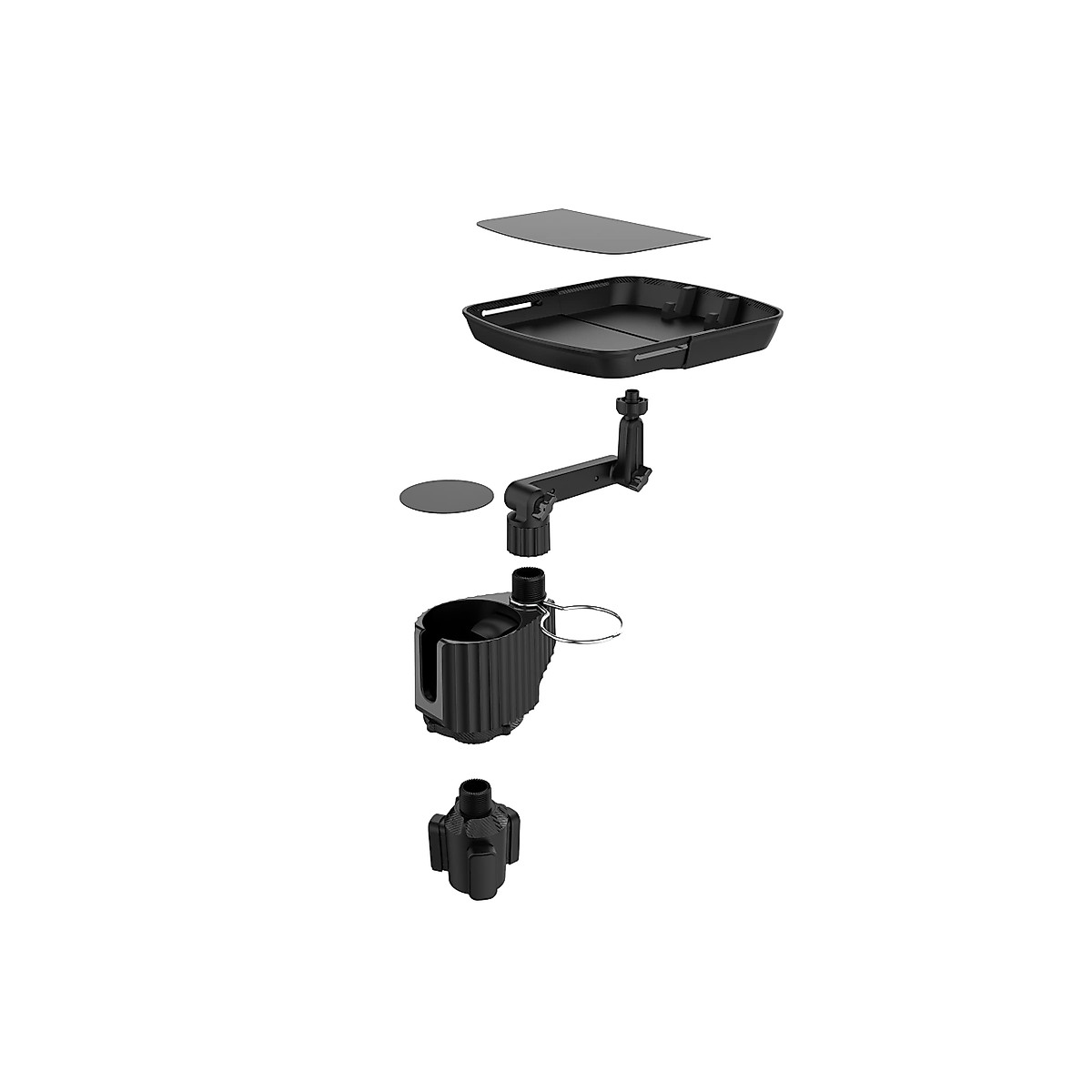 Car Cup Holder Expander Tray,Detachable Car Table Adjustable Food Car Tray for Eating with Expandable Car Drink Holder Travel Road Trip Essentials Accessories Large Water Bottle Holder Adapter for Car