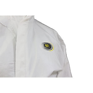 NOW INTERACTIVES YLD Disposable Protective Coverall Hazmat Suit, Heavy Duty Painters Coveralls (Medium) (1 pc)