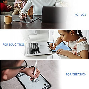 Stylus Pen Compatible with iPad, Pencil Styluses Compatible with iPad 2/3/4/5/6/7/8/9/10 Generation Pro 9.7/10.5/11/12.9 Air 2/3/4/5 Mini 2/3/4/5/6 Alternative Drawing Smart Stylist for Touch Screens
