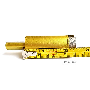 1 Inch Masonry Drill Bit for Concrete Diamond Hole Saw Heavy Duty Dry Core Hole Saw for Concrete, Pavement Stones, Quartz, Granite, Brick, Cinder Block Extra Long Depth of Cut