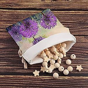 10 Pieces Sublimation Blank Drawstring Bags Reusable Muslin Sachet Backpacks Favors Heat Press DIY Crafts for Party Wedding Christmas Storage Home Party Arts Supplies (Medium)