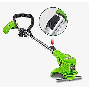Cordless Grass Trimmer Lawn Mower Electric Rechargeable Adjustable Pruning Cutter Garden Tool 12V/24V-12V3000 mA 1 Battery