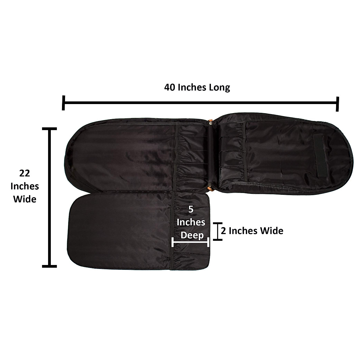 Chef Knife Bag for Men & Women with Leather & Nylon, Best for Carrying Knives, Kitchen Tools, Cookbooks & Tablets, Roundsman M(sqd)