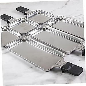Hemoton 12 Pcs Round Serving Tray Food Trays Round Baking Pan 9x9 Baking Pan Kitchen Baking Pan Baking Steel Stainless Steel Stainless Steel Bread Pan Metal Pan Rectangle Bakeware Oven