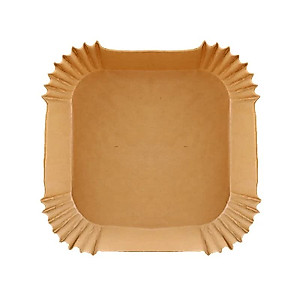 Premium airfryer liners (Pack of 100) - Non-Stick, Heat Resistant, and Hassle-Free Cooking with air fryer disposable paper liner, air fryer liners disposable