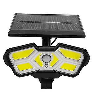 Demeras Solar Landscape Spotlights, 2400mah Bright Solar Flood Lights Auto Induction 2 Adjustable Brightness Modes for Patio (ASTEY-KXK-600-128COB)