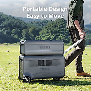 Zendure Solar Generator, Portable Power Station SuperBase V 4.6KWh Expandable Home Battery, 120V/240V, 3800W AC Output, LiFePO4 Battery for Home Backup, Emergency, Vanlife, RV, Tiny House, Off-grid