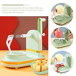 Fruit Peeler Fruits Peeling Tools Potato Skin Peeler Apples Slicer Corer Peeling Machine Pear Vegetables Peeler Kitchen Peeler Metal To Rotate Stainless Steel Kitchenware