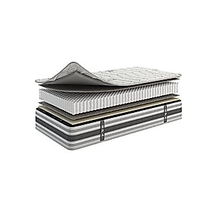 Ottomanson 12" Twin Mattress in a Box Made in USA, Firm Mattress, Hybrid Mattress Cool Improved Airflow with Edge to Edge Pocket Coil, Bed in A Box, Ottopedic