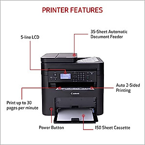 imageCLASS MF273dw - Wireless Monochrome Laser Printer, Print, Copy and Scan with Auto Document Feeder, Black