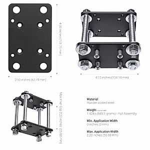 ARKON Mounts - Forklift Tablet Mount with Front Guard Mount | Tablet Mount for Forklift | Locking Holder with Keys & Security Hardware | Compatible with Ipad, Samsung, and More