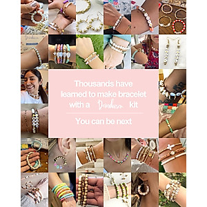 Deinduser Clay Beads 7200 Pcs 2 Boxes Bracelet Making Kit - 24 Colors Polymer Clay Beads for Bracelet Making - Jewelry Making kit with Gift Pack - Bracelet Making Kit for Adults - Heishi Disc Beads