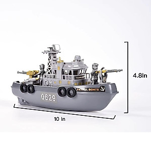 Pool Warship Toy Boat Bath Toys - Children’s Toy Boat，Warship Aircraft Carrier Toy in Bath Tub, Gift for Kids Pool Toys