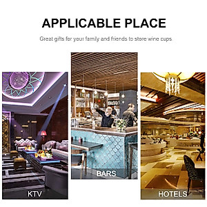 Hemoton Wooden Shot Glass Holder 6 Thick Base S Shape Shot Rack ray for Tequila Whiskey Vodka Cocktail Party Bar Nightclub