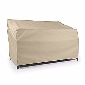 Covermates Outdoor Sofa Loveseat Cover - Water Resistant Polyester, Drawcord Hem, Mesh Vents, Seating and Chair Covers-Khaki