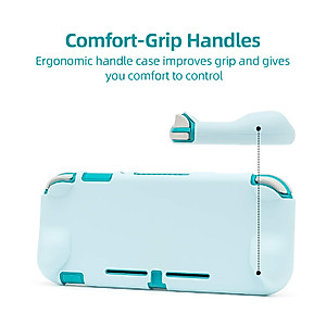 GeekShare Protective Case Compatible with Nintendo Switch Lite, Ergonomic Protective Grip Cover for Switch Lite (Blue)