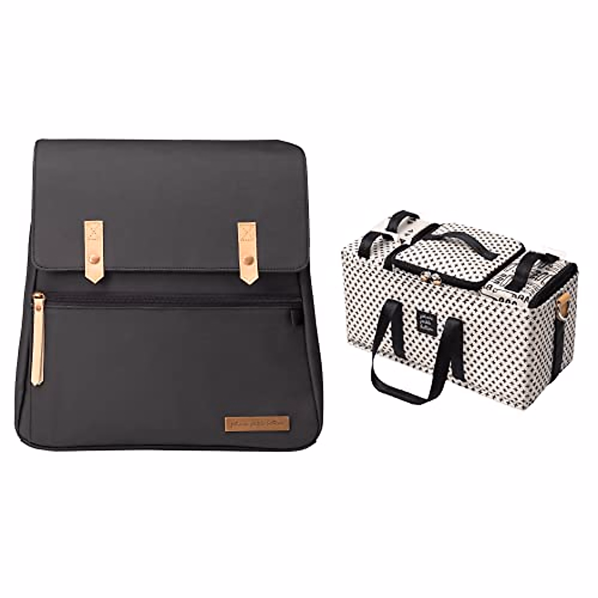 Petunia Pickle Bottom Meta Backpack & Inter-Mix Deluxe Kit Bundle | Diaper Bag Backpack for Parents | Stylish Bag and Organizer | Comfortable, Spacious, and Sleek Backpack for On the Go Moms