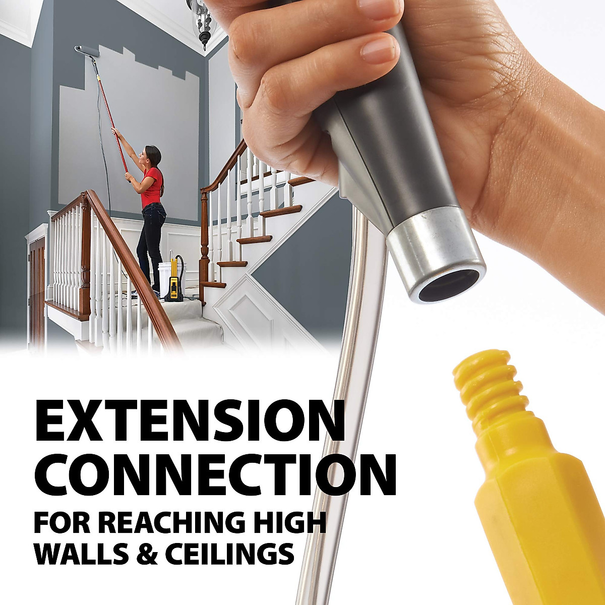 Wagner Spraytech 2439393 Smart Sidekick Power Paint Roller, Yellow