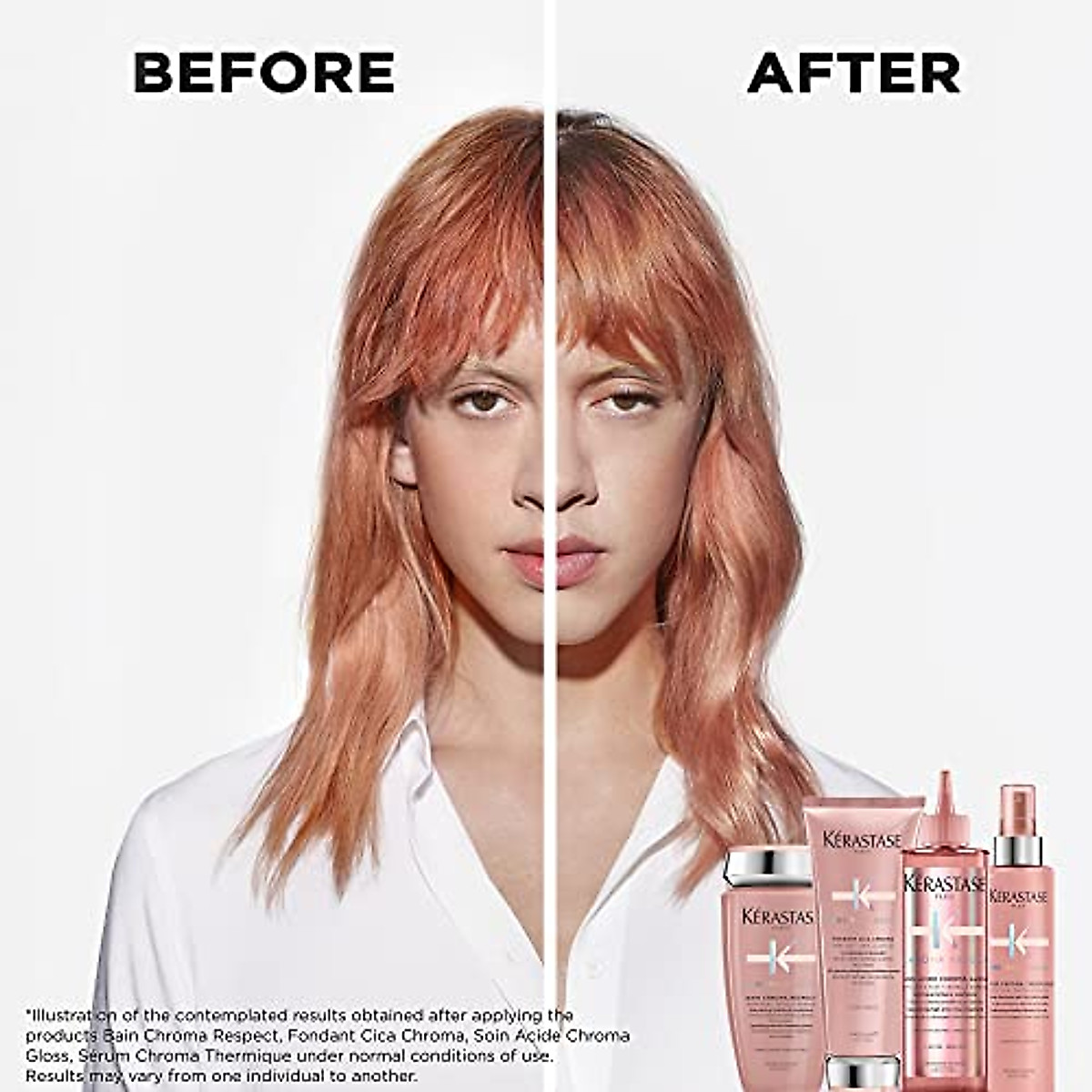 KERASTASE Chroma Absolu Chroma Respect Shampoo | For Sensitized or Damaged Color-Treated Hair | Protects and Hydrates | Fine To Medium Hair | With Glycerin and Hyaluronic Acid | 8.5 Fl Oz