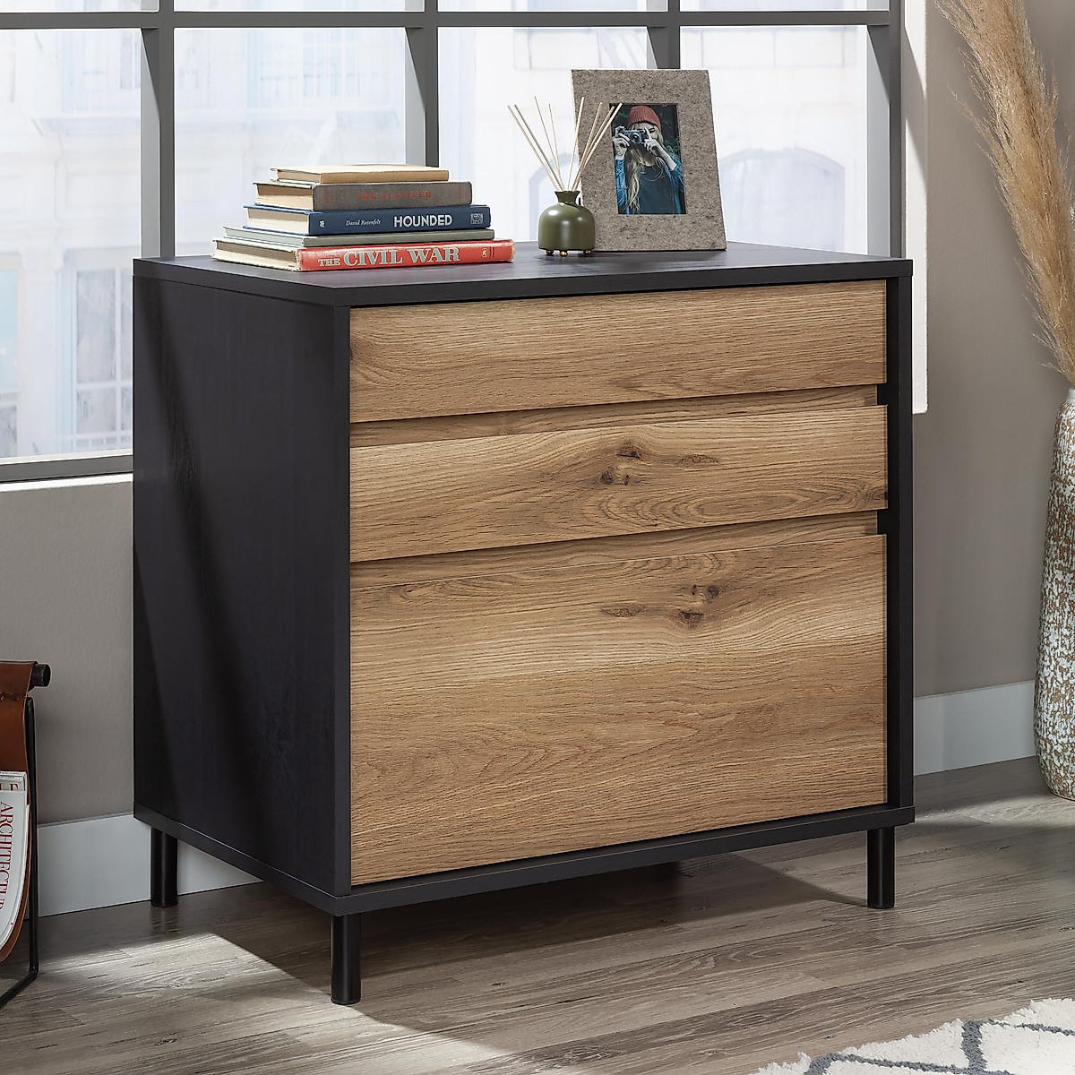 Sauder Acadia Way Lateral File, Raven Oak Finish