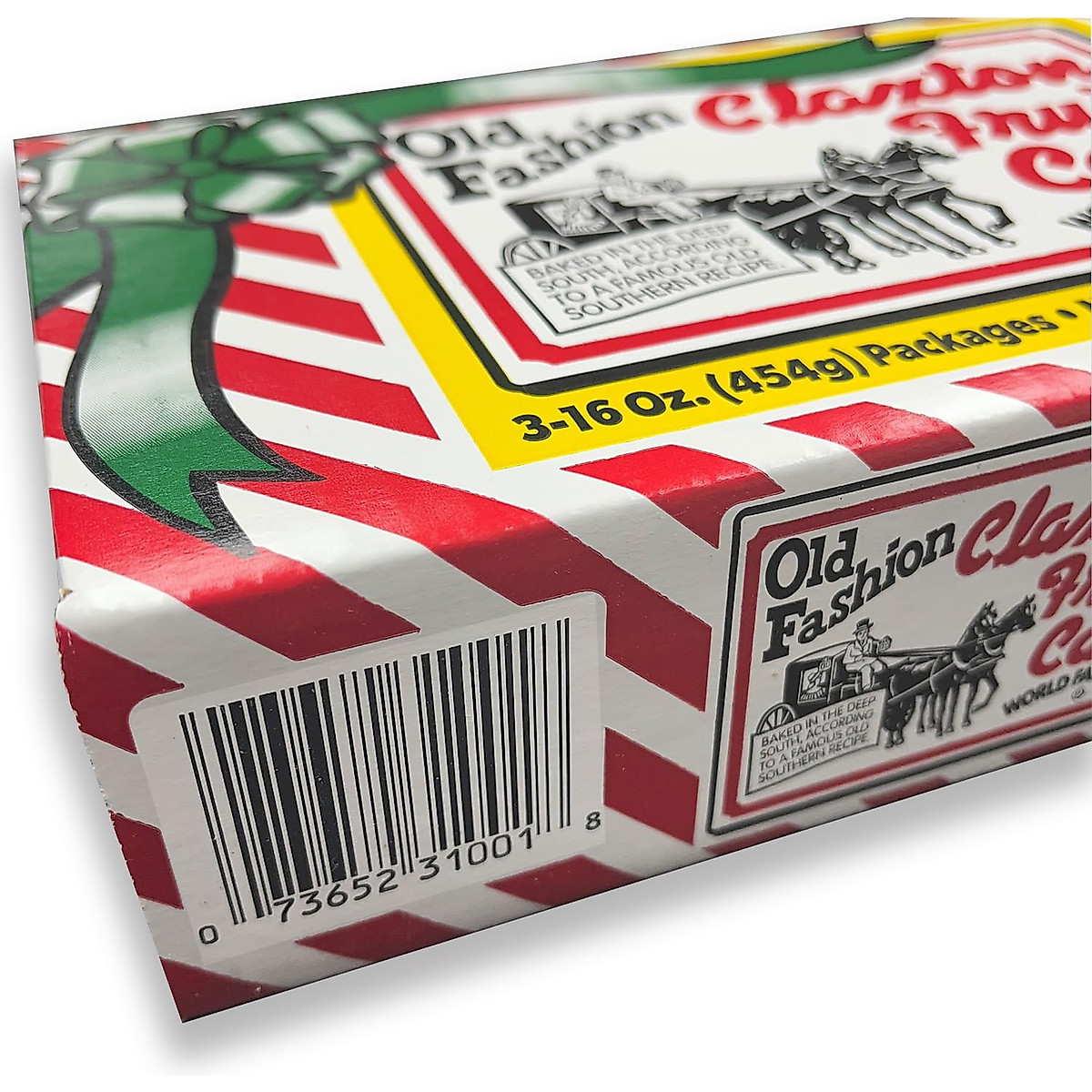 Old Fashion Claxton Fruit Cake - 3-1 Lb. Size - Regular Recipe