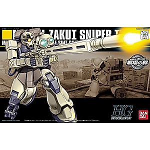 Bandai Hobby - Mobile Suit Gundam - #71 MS-05L ZAKUI Sniper Type, Bandai HGUC 1/144 Model Kit