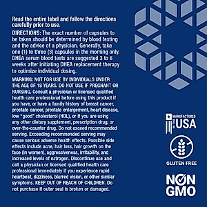 Life Extension DHEA 25 mg – For Optimal Hormone Balance, Immune & Cardiovascular Health and Anti-Aging – Promotes Healthy Mood & Well-Being - Non-GMO, Gluten-Free, 100 Capsules
