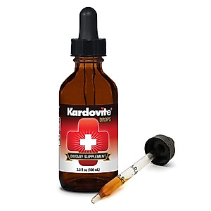 Kardovite Herbal Circulation Drops 100ml | Circulation Supplement with Hawthorn, Garlic, Cayenne, Milk Thistle, Bilberry, Valerian & Ginkgo | Supports Healthy Blood Flow & Vitality | Pack of 1