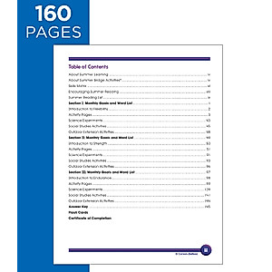 Summer Bridge Activities 4th to 5th Grade Workbook, Math, Reading Comprehension, Writing, Science, Social Studies, Fitness Summer Learning Activities, 5th Grade Workbooks All Subjects With Flash Cards