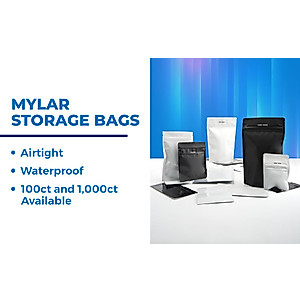 Loud Lock Mylar Bags Smell Proof Gram Black/Clear - 100 Count 4.125" X 3.35" 6mill Thickness - Packaging Bags - Mylar Bags For Food Storage - Resealable Bags - Smell Proof Bags