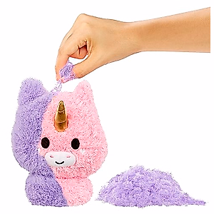 Fluffie Stuffiez Unicorn Small Collectible Feature Plush - Surprise Reveal Unboxing with Huggable ASMR Fidget DIY Fur Pulling, Ultra Soft Fluff
