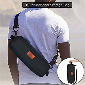 AnYoker Camping Chair, 2 Way Compact Backpacking Chair, Portable Folding Chair, Beach Chair with Side Pocket, headrest and Foot Rest, Lightweight Hiking Chair 01666 （Blue）