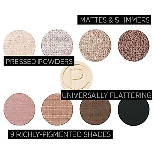 Pure Cosmetics Makeup Eyeshadow Palette, Nude - Nouveau Collection, Neutral Ultra-Pigmented Pressed Powders - Matte & Shimmer Colors, Long-Lasting, Blendable & Mineral Based- Talc-Free & Paraben-Free