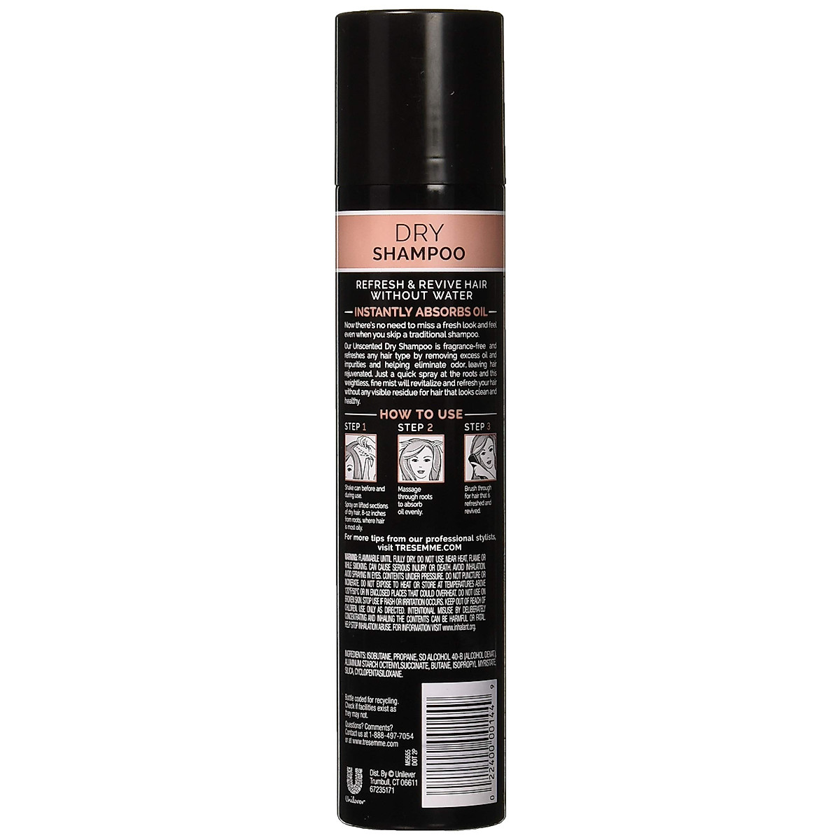 TRESemmé Dry Shampoo Unscented, 4.3 Ounce
