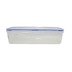 Plastic Storage Container for 2lbs Cooked or Uncooked Bacon, Meat, Food - Fresh Seal - Refrigerator, Freezer, Dishwasher, and Microwave Safe. Food Grade BPA Free
