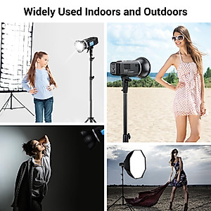 Godox AD600BM Outdoor Flash Strobe Light, 600Ws Bowens Mount Flash Monolight, 2.4G Wireless X System, GN87 1/8000 HSS Portable Lamp, with Godox AD-R6 Standard Reflector, 80cmX80cm /32"X32"Softbox