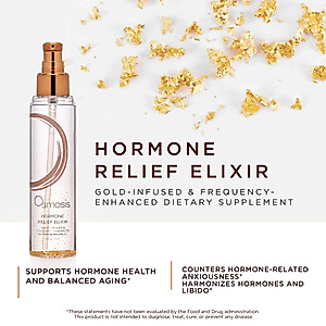 OSMOSIS Hormone Relief Elixir, Encourages Menstrual Regularity, Supports Hot Flashes, Fatigue, Hair Loss, Daily Supplement Drink, 4.2 Fl Oz
