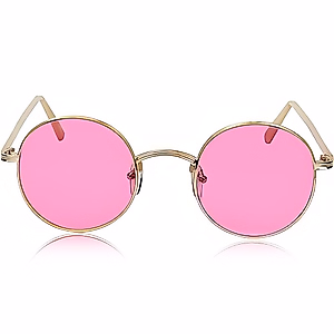 Fancy Hippie Glasses (Adult Size) 1 Pc.- Retro Style Sunglasses, Perfect for Parties, Festivals & Fashion Enthusiasts